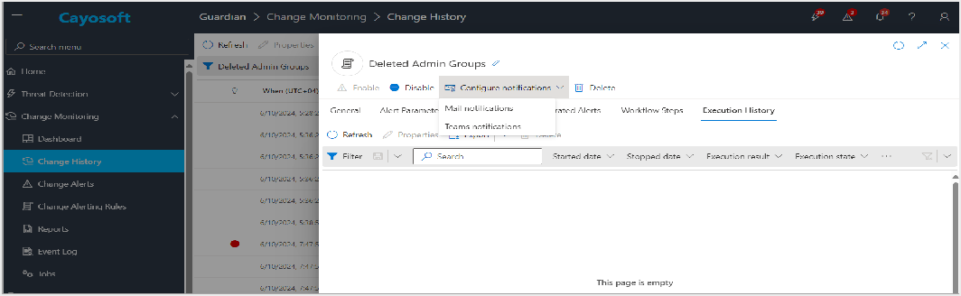 Configuring automatic rollback – Cayosoft Help Center